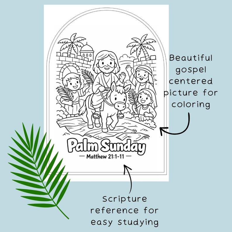 Holy Week Coloring Pages | Christ Centered Easter Printable for Kids ...
