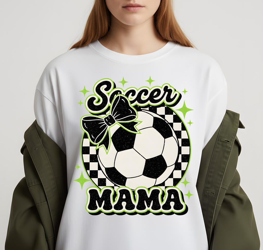 Soccer Mama PNG Sublimation | Soccer Mom Shirt Design With Bow ...