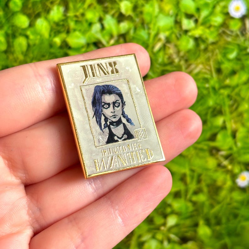 Inspired Jinx Wanted Poster Enamel Pin - Etsy