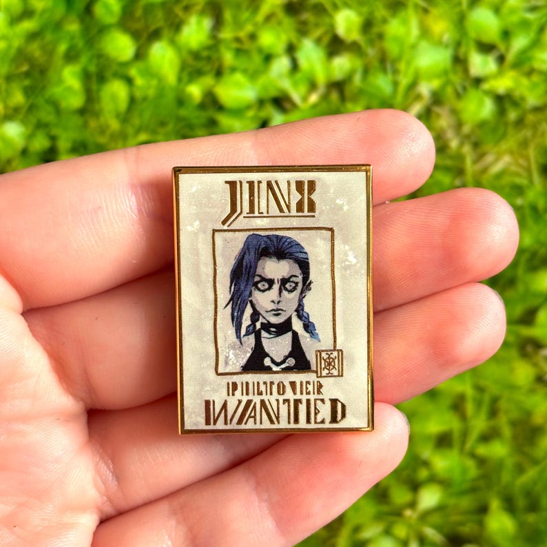 Inspired Jinx Wanted Poster Enamel Pin - Etsy
