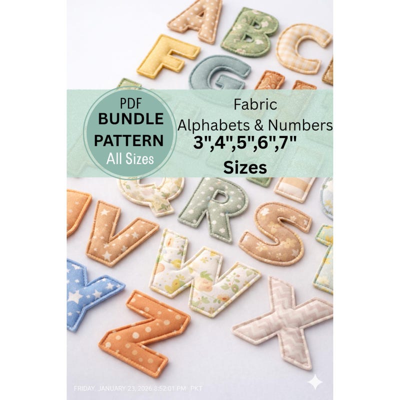 3 Inch Quilt Letters - Etsy