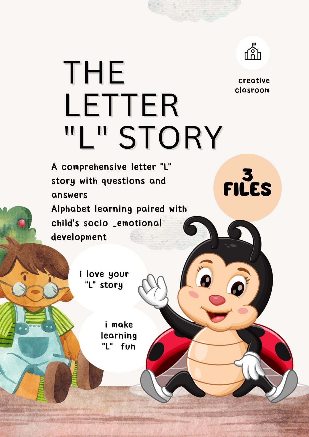 Letter "l" Story & Worksheets, Alphabet Learning (PDF Printable) - Etsy