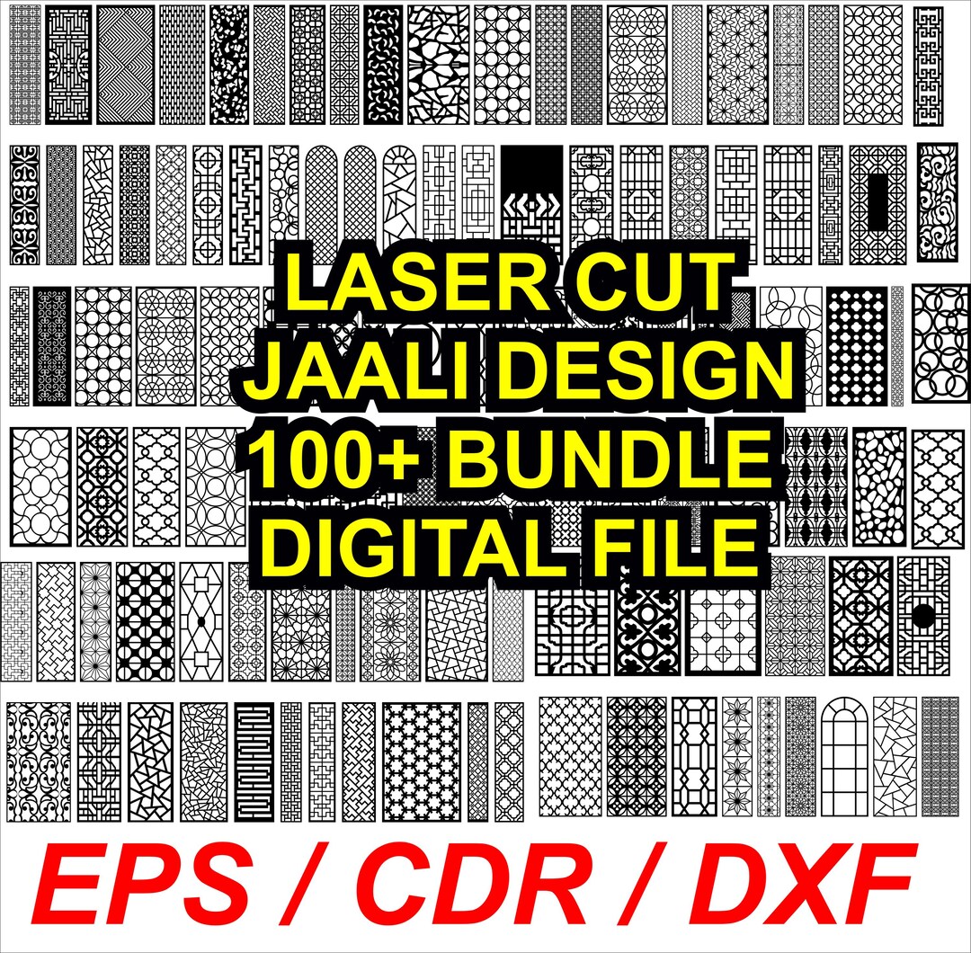 Laser Cut Jaali Design Bundle | 100+ Decorative Panel Patterns | Cnc ...