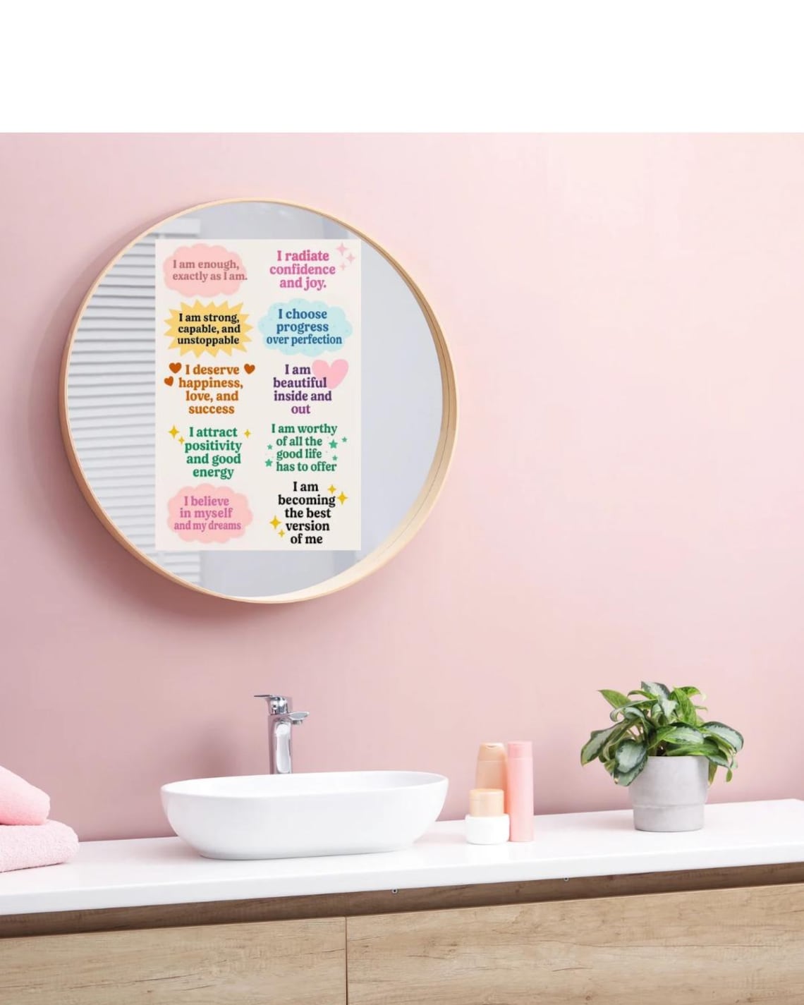 Mirror Affirmations Printable for Self Love | Daily Confidence ...