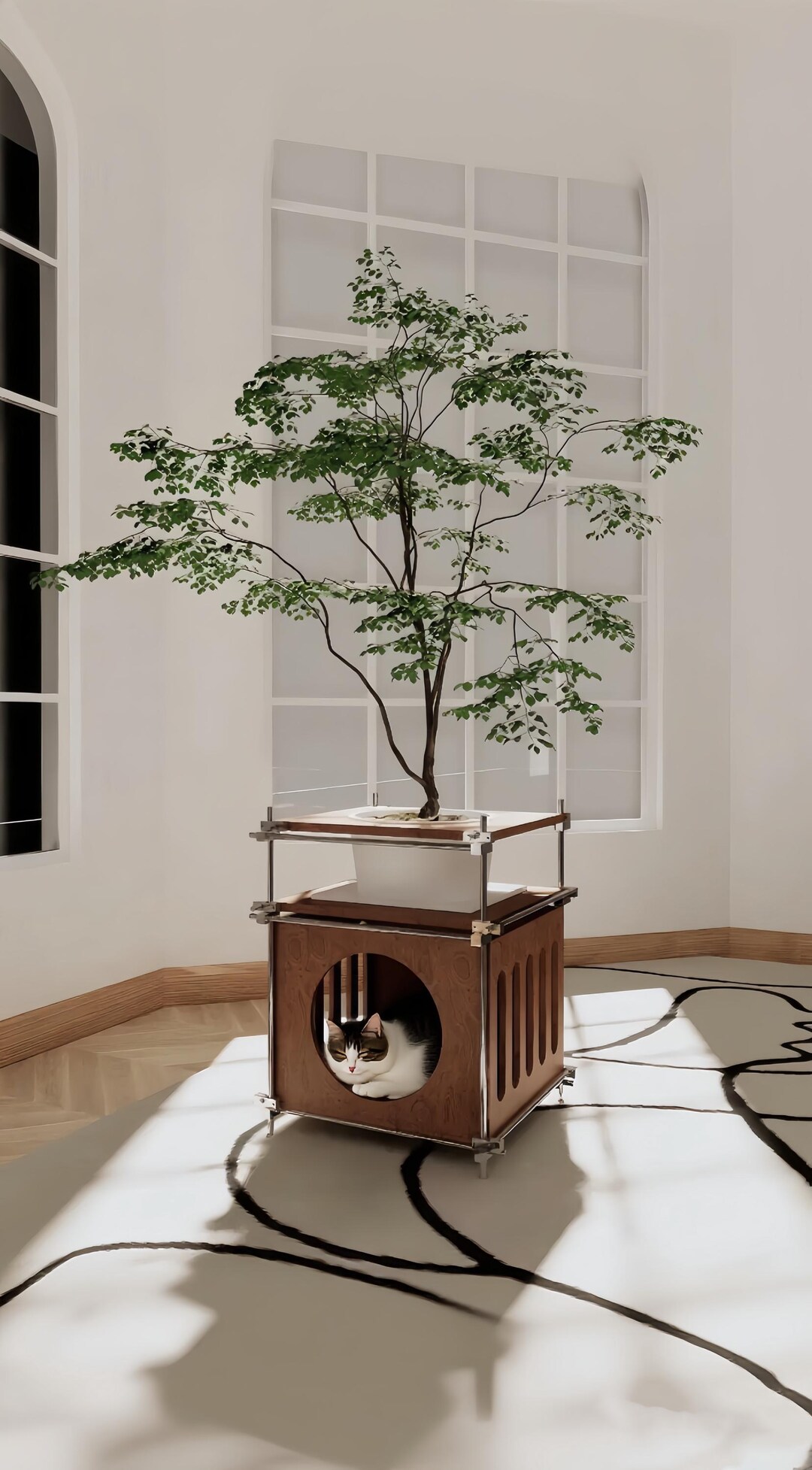 DIY Modern Cat House Plan – 3D Printable or Wood Project (digital ...