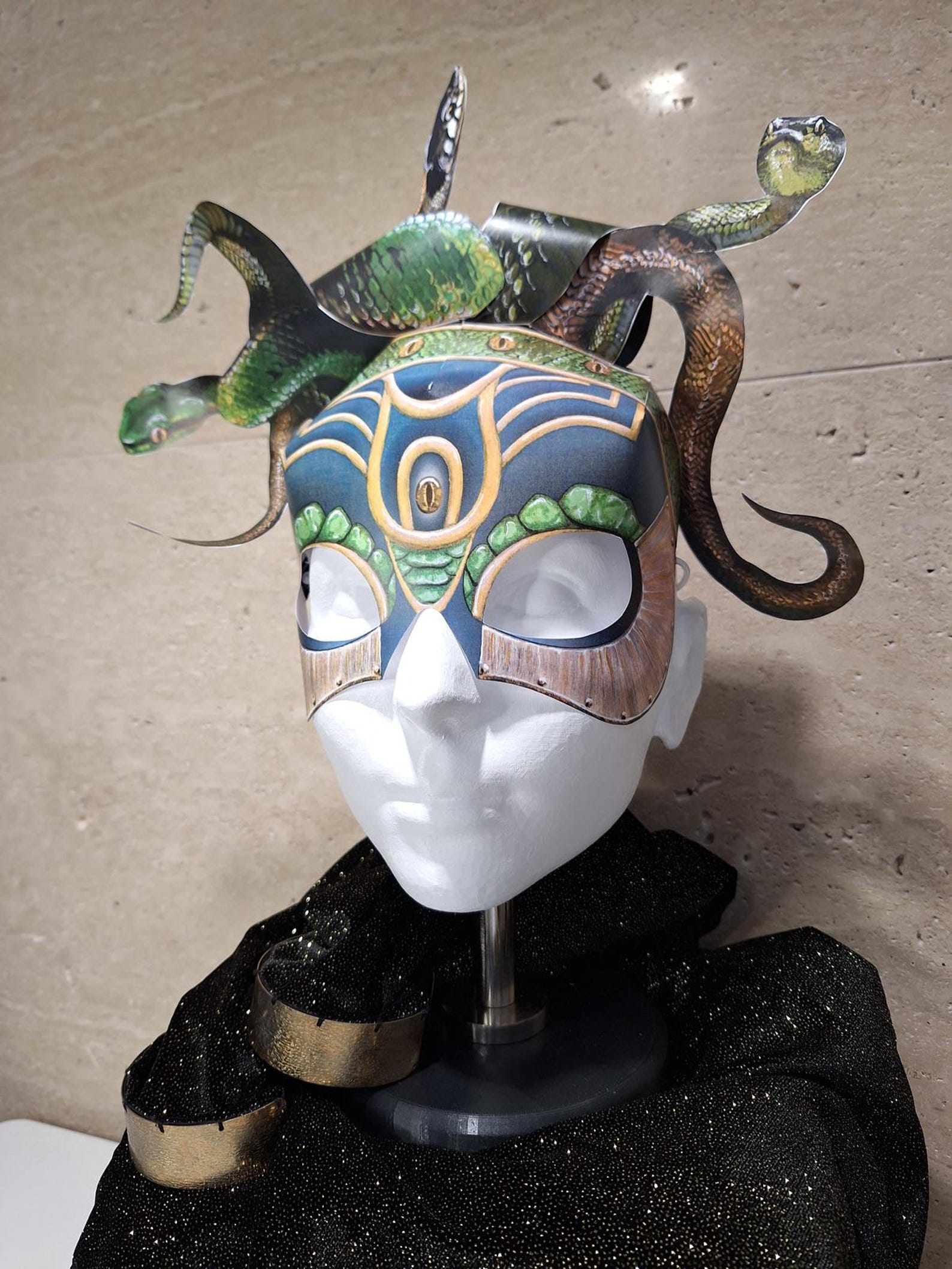 Medusa Mask Pdf DIY Paper Template - Etsy