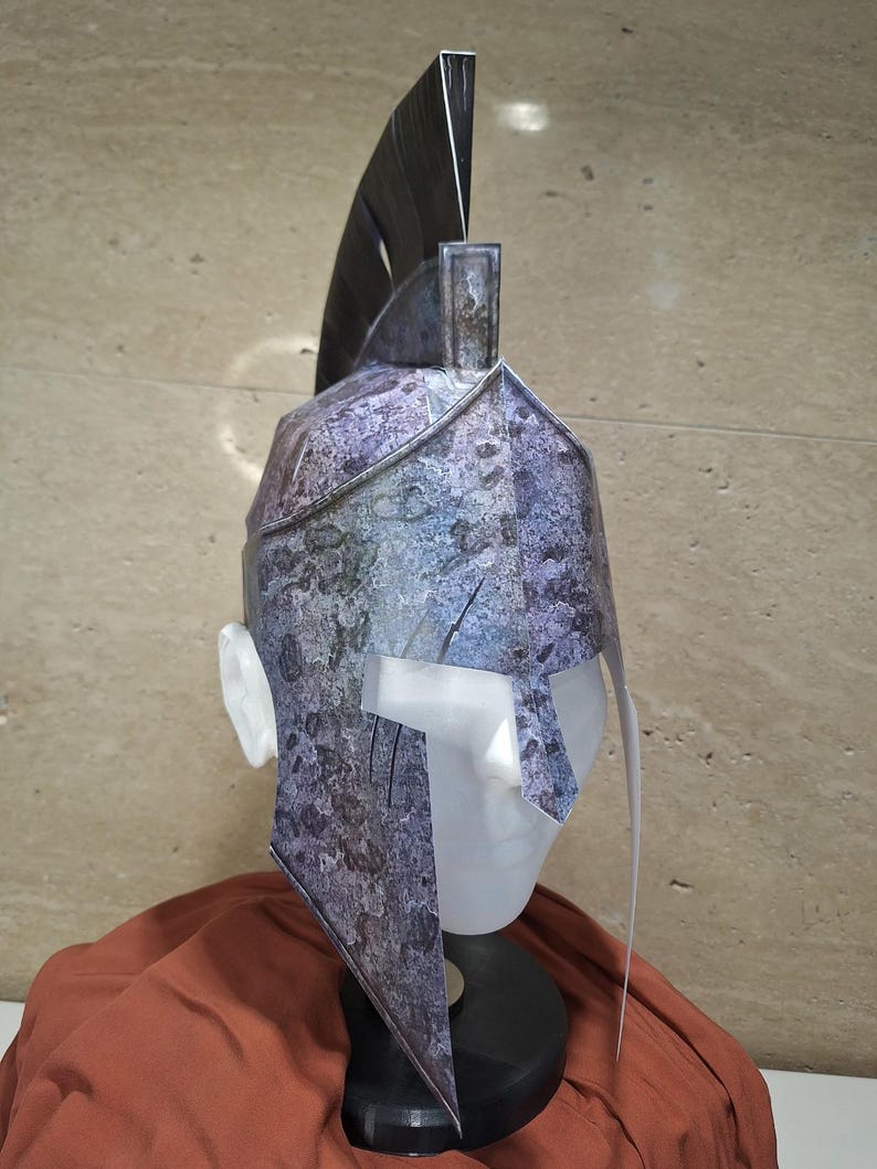 Spartan Helmet Mask Pdf DIY Paper Template - Etsy