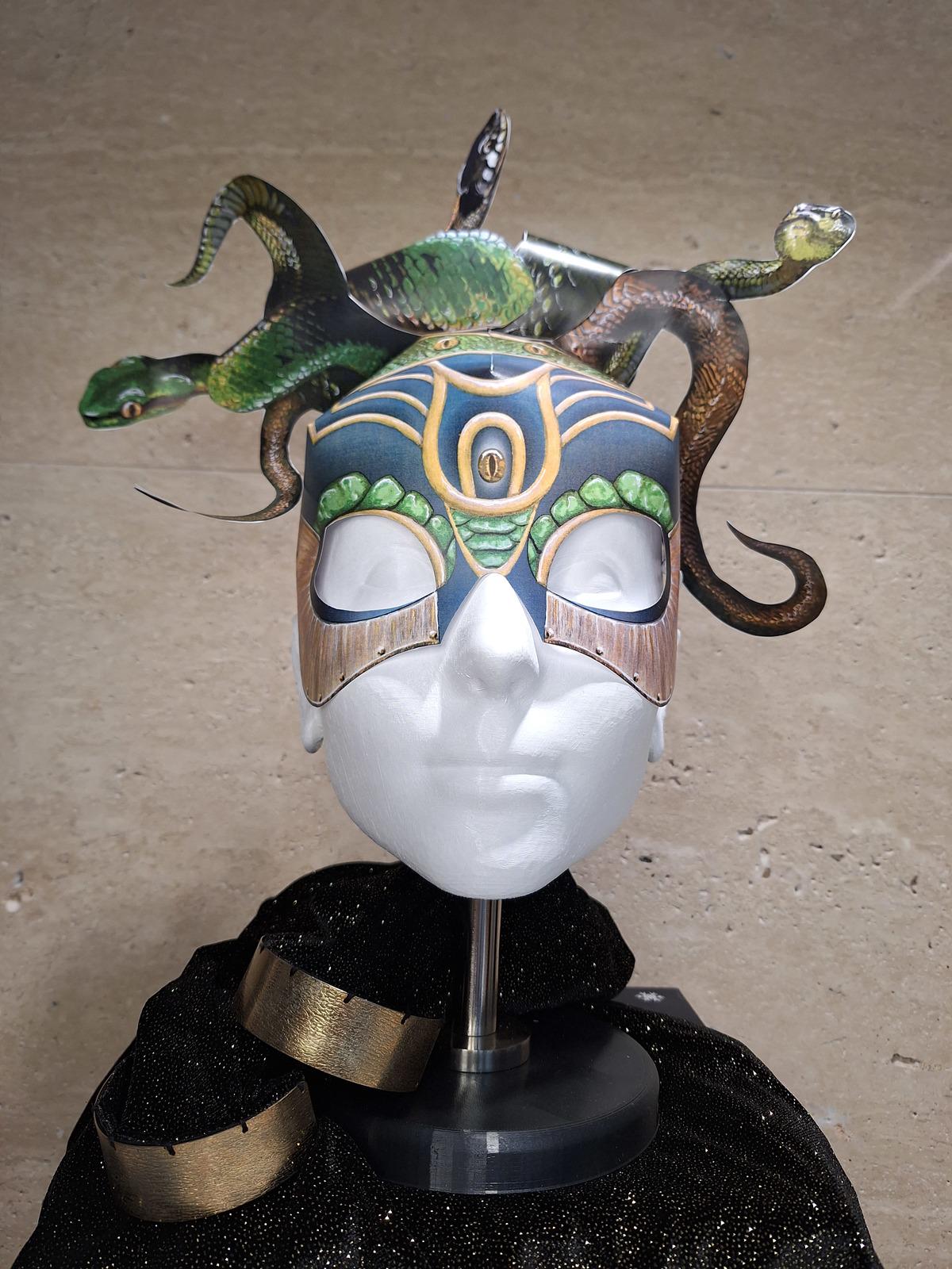 Medusa Mask Pdf DIY Paper Template - Etsy
