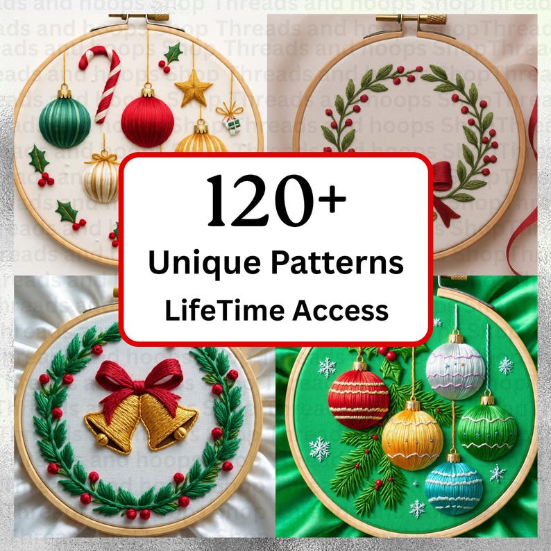 MINI COLLECTION, Christmas and Winter Hand Embroidery Pattern ...