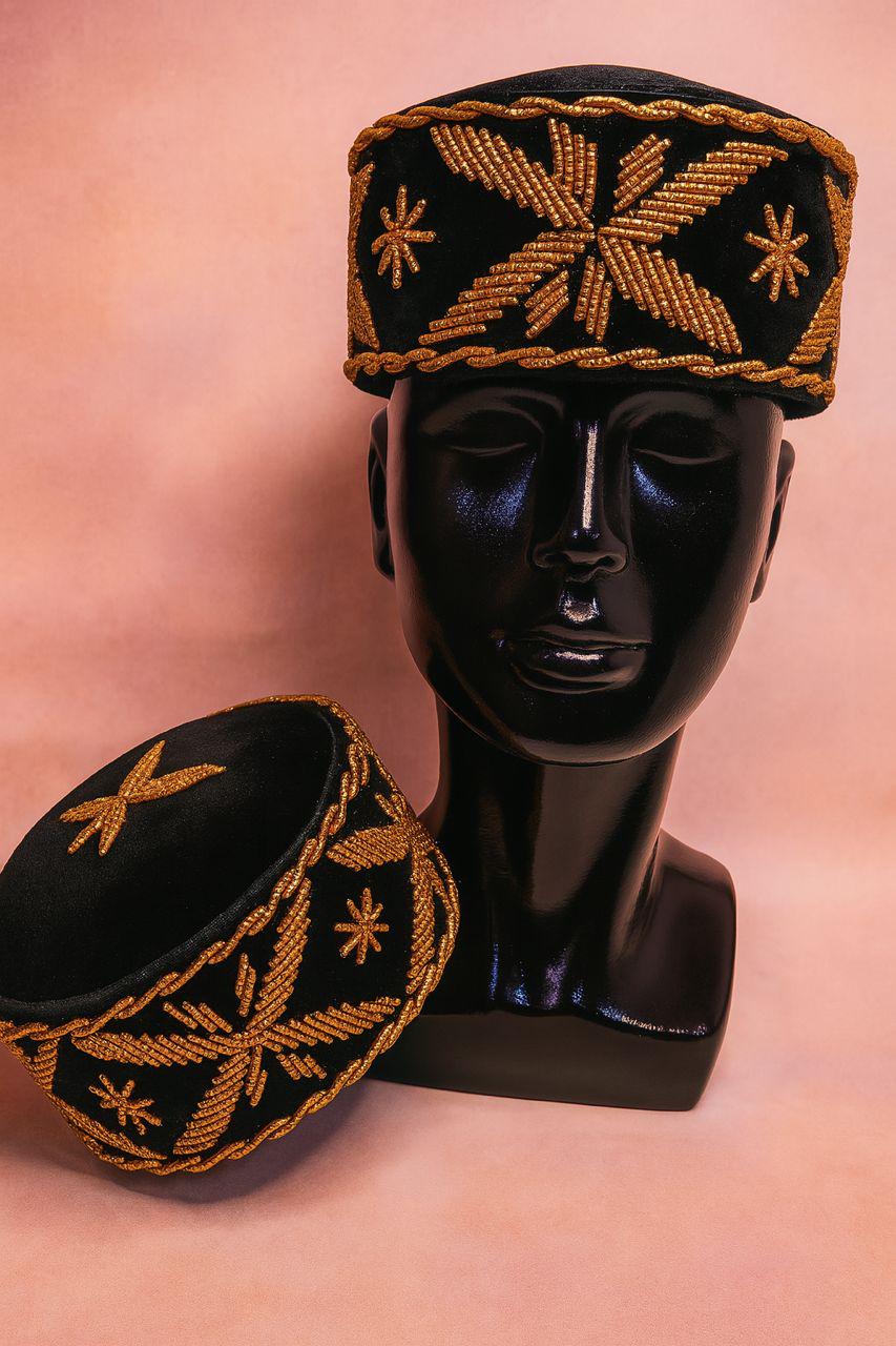 Igbo Ozo Cap: African Velvet Beaded Wedding Hat - Etsy