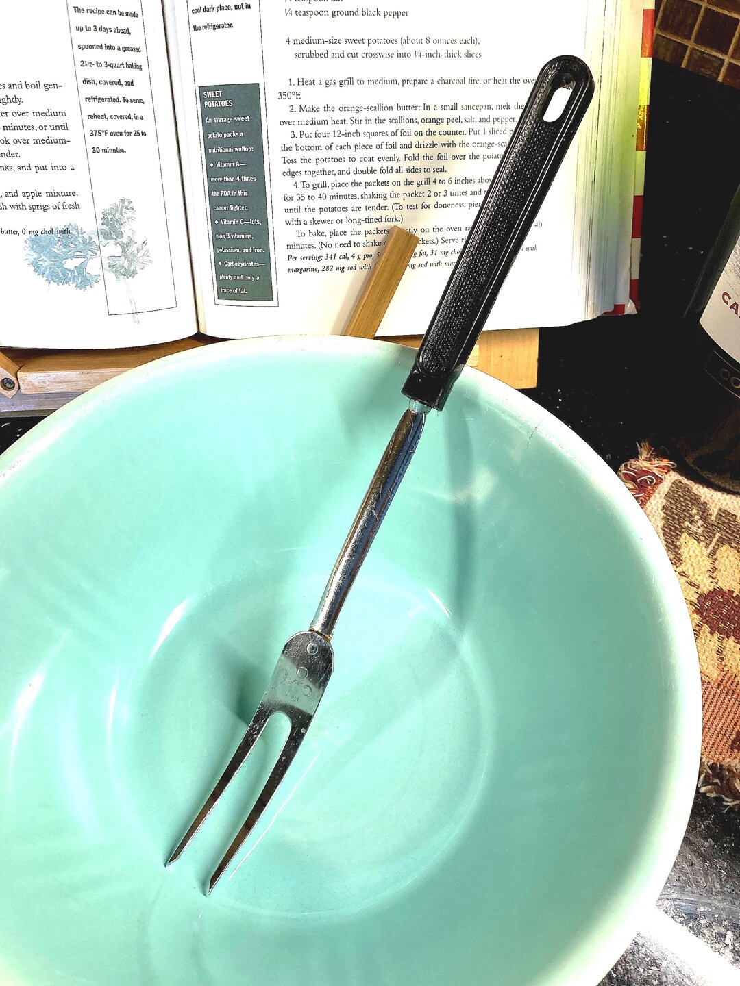 Ecko Serving Kitchen Fork, Chromium Plated Fork Utensil, Made USA 11 ...