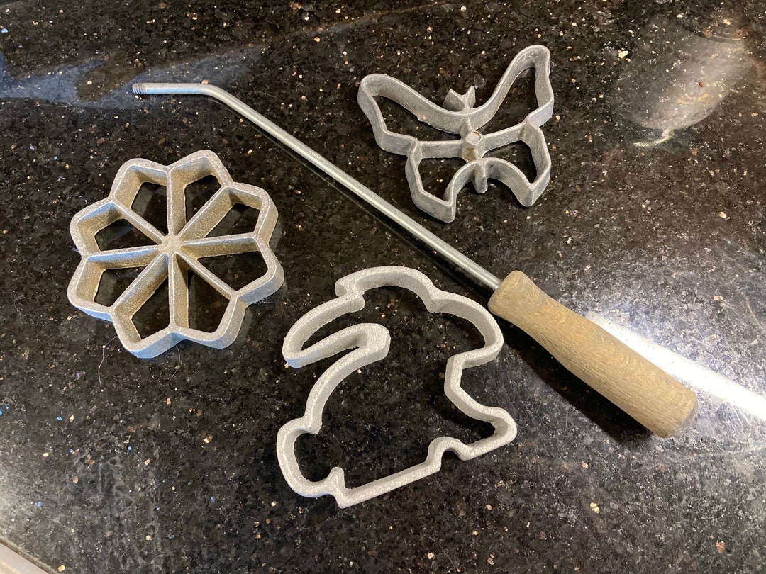 Waffle Pastry Shell Molds, Rosette Pastry Maker Mold, Butterfly Rabbit ...