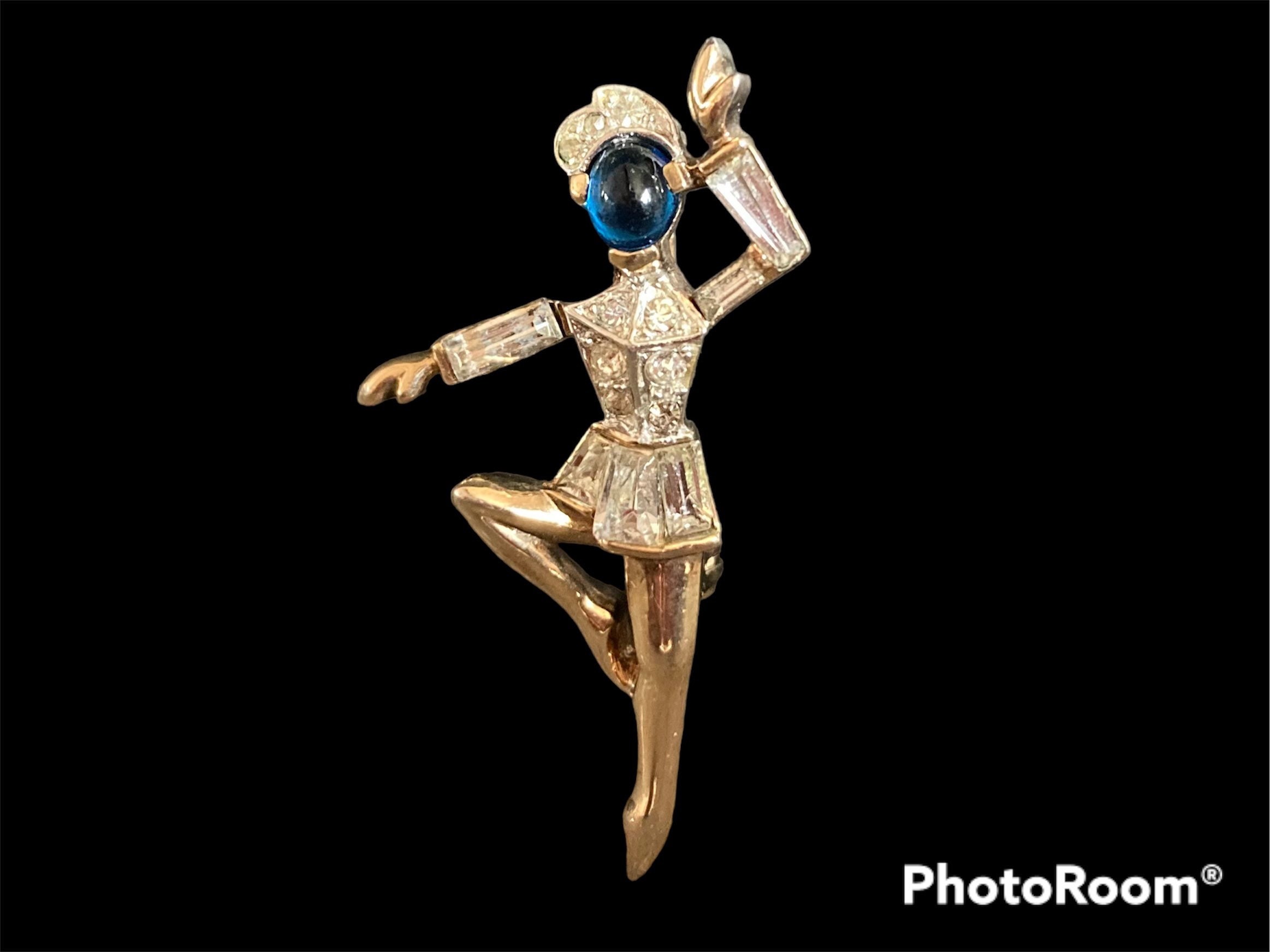 Crown Trifari 'alfred Philippe' Male Ballet Dancer - Etsy