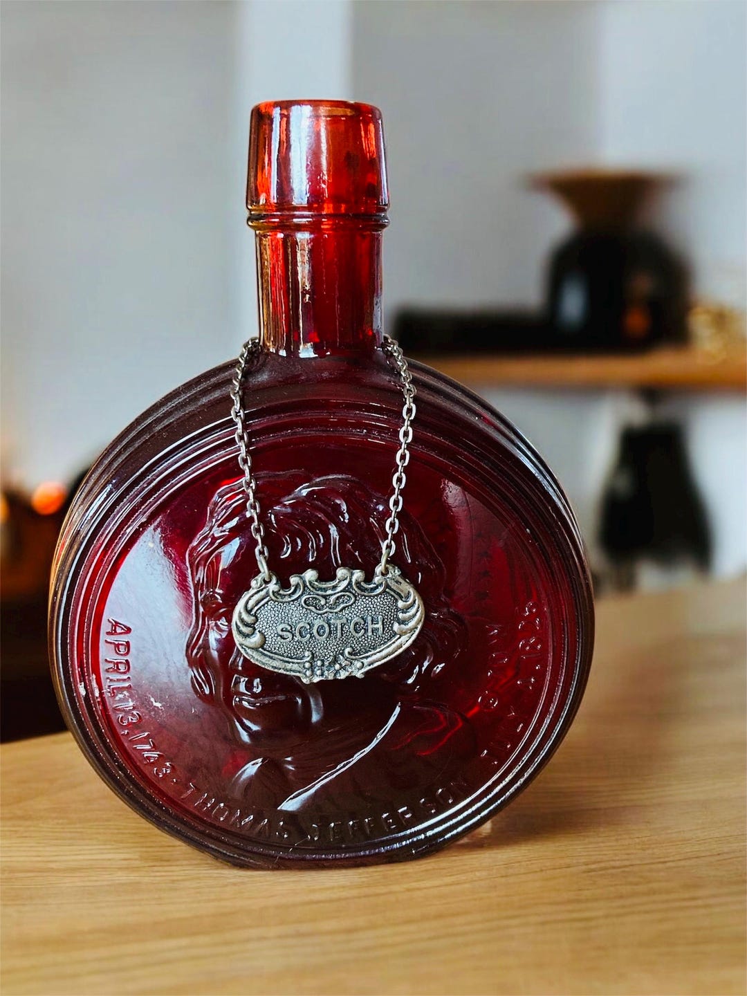 Vintage Scotch Decanter Tag, Ornate Engraved Scotch Label, Vintage ...