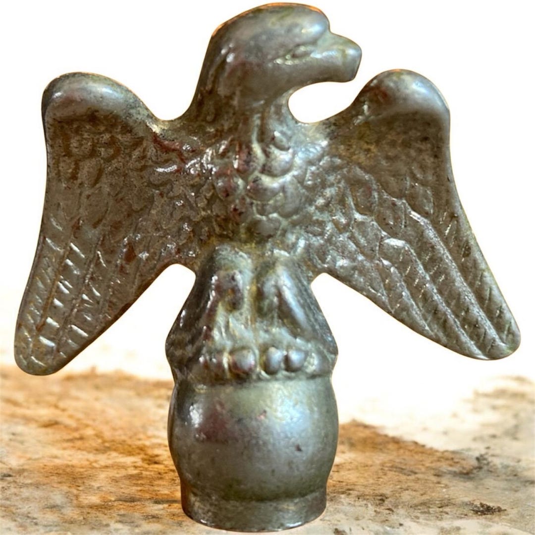 Vintage American Eagle Brass Finial: Decorative Topper Flag Pole - Etsy