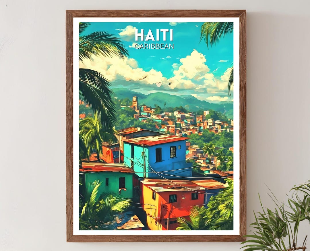 Haiti Travel Print – Caribbean, Haiti Poster, Island Wall Art, Tropical ...