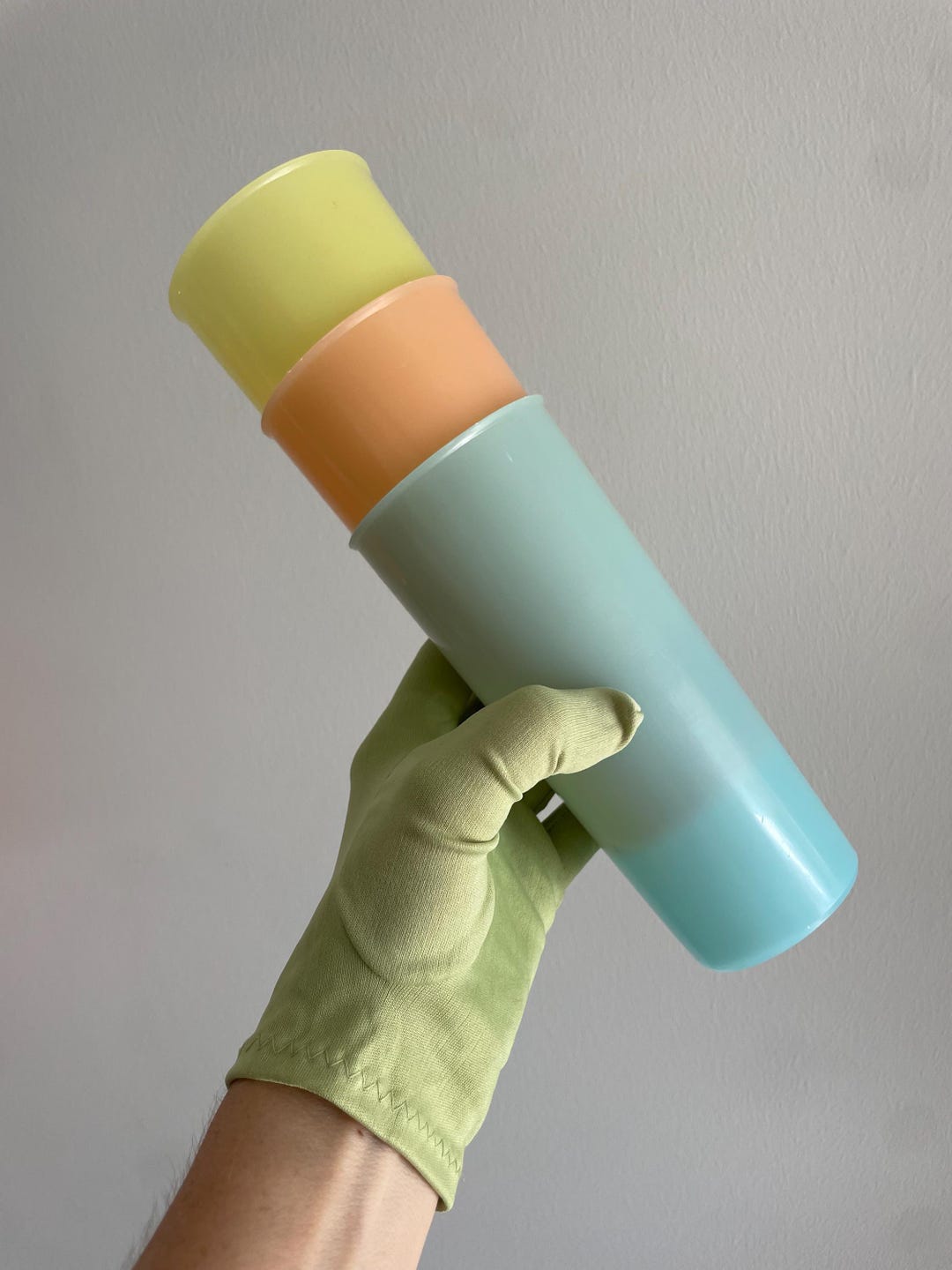 Trio of Vintage Tupperware Tumblers, Three (3) SHABBY Chic 24 Ounce ...