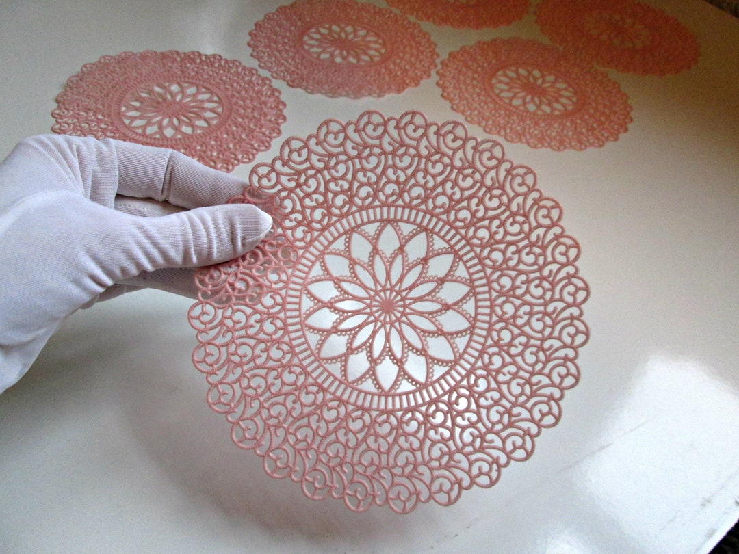 Vintage Plastic Doily Stencil | 1 Flexible Reusable 6” Lace Plastic ...