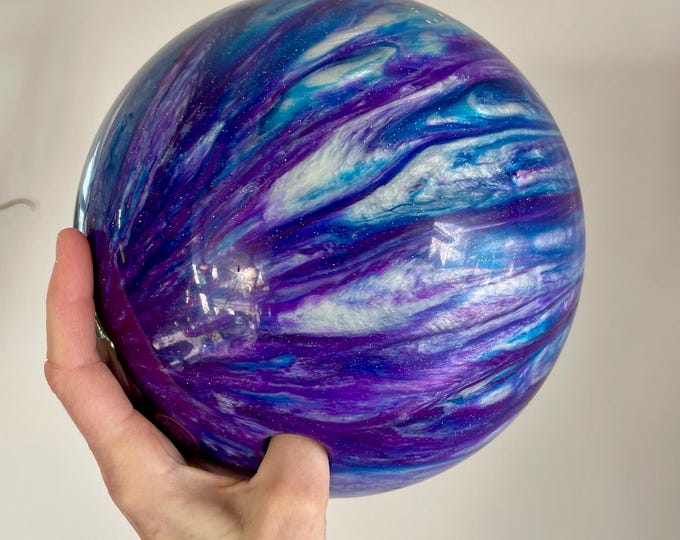 Vintage Ebonite Maxim Bowling Ball, Purple Sparkly Retro Ebonite ...