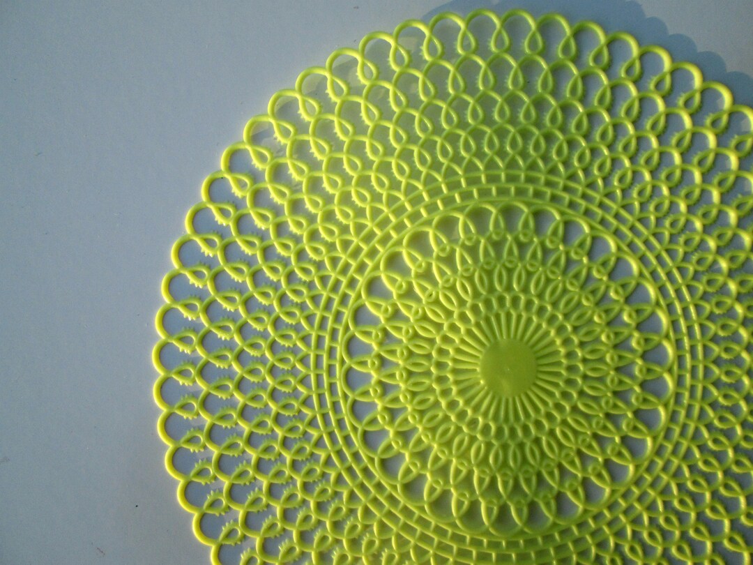 Vintage Plastic Doily Stencil, 1 Flexible Reusable 6” Lace Plastic ...