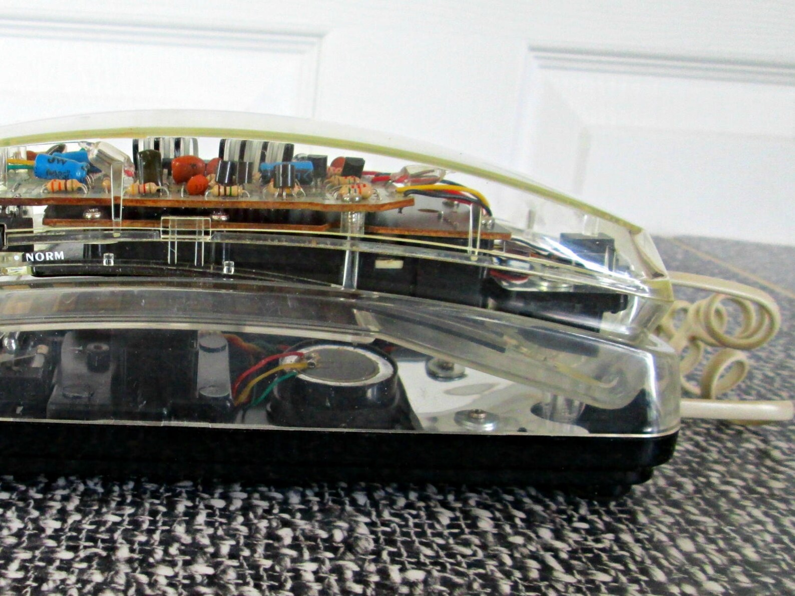 Vintage Clear Telephone | Lenoxx Sound Transparent Tech Phone ...