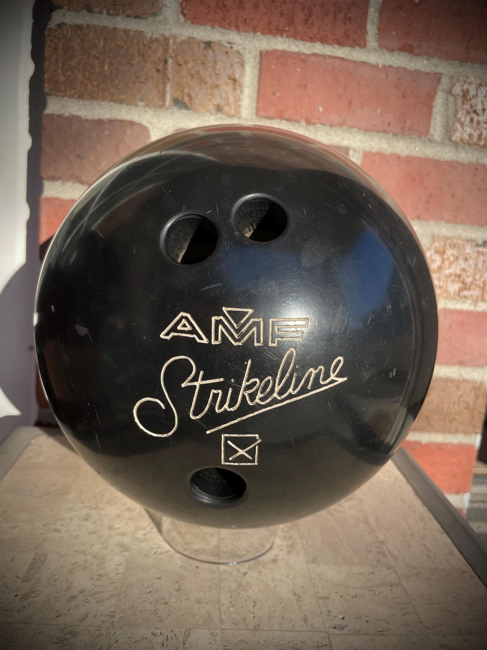 Vintage Strikeline Bowling Ball, AMF Strikeline Bowling Ball, Mid ...