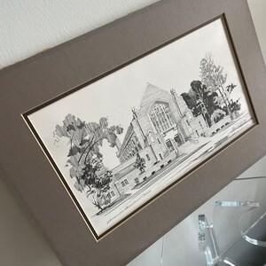 Vintage Pencil Drawing Artist Paul N. Norton, Westminster Presbyterian ...