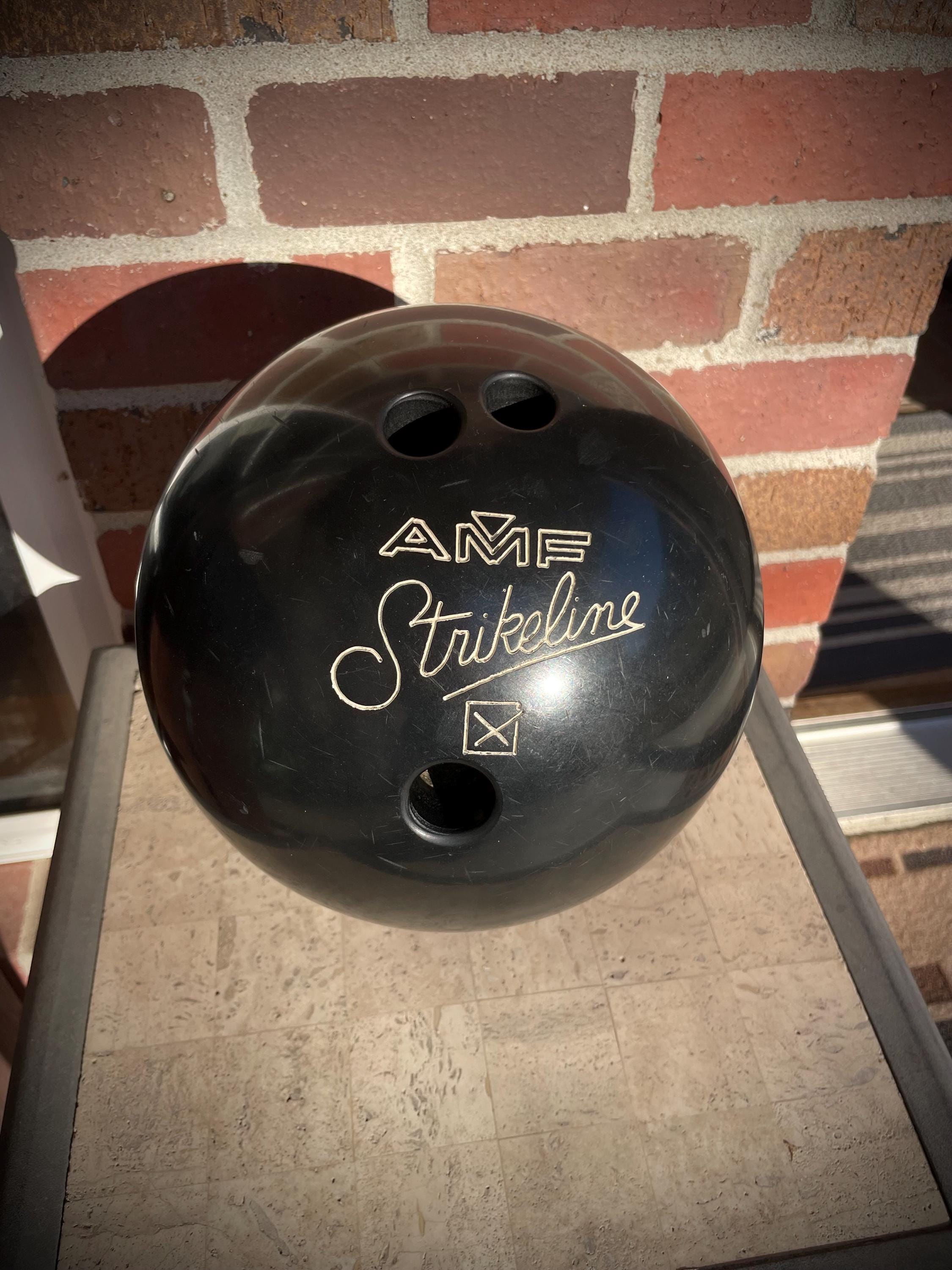 Vintage Strikeline Bowling Ball, AMF Strikeline Bowling Ball, Mid ...