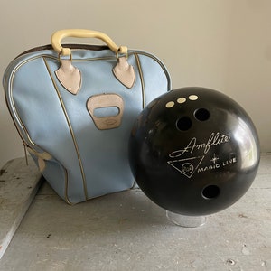 Vintage Magic Line Bowling Ball, AMF Amflite Bowling Ball, Mid Century ...
