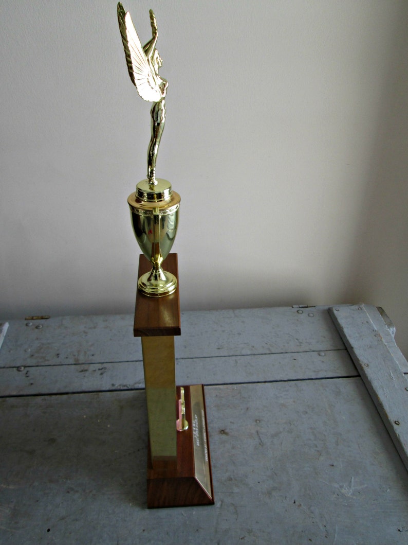 Vintage Trophy Large GORGEOUS 70s Lapidary Trophy HUGE | Etsy