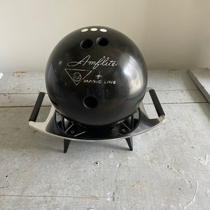 Vintage Magic Line Bowling Ball, AMF Amflite Bowling Ball, Mid Century ...