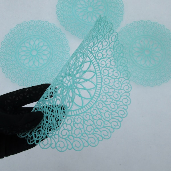 Blue Paper Doilies - Etsy