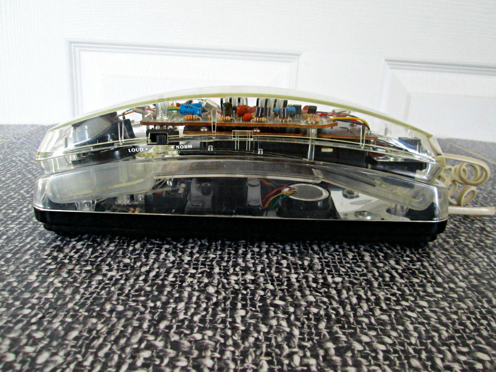Vintage Clear Telephone | Lenoxx Sound Transparent Tech Phone ...