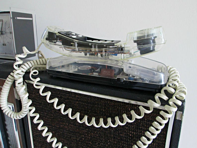 Vintage Clear Telephone Lenoxx Sound Transparent Tech Phone | Etsy