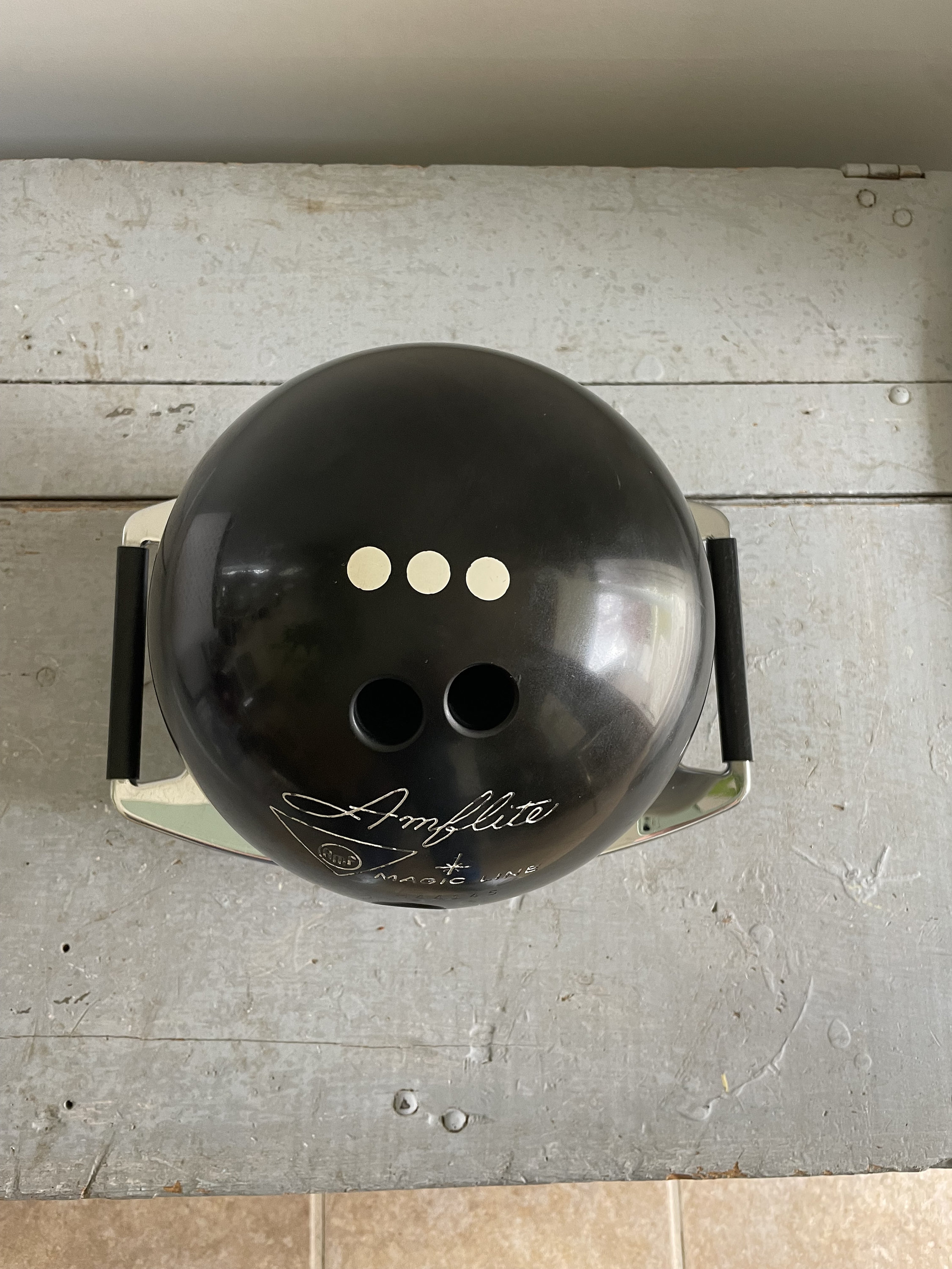 Vintage Magic Line Bowling Ball, AMF Amflite Bowling Ball, Mid Century ...