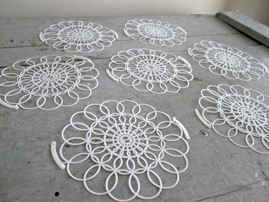 Vintage Plastic Doily Stencil 1 Flexible 6 Lace Doily | Etsy