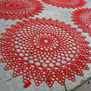 Large Plastic Vintage Doily Stencil | 10.25" Lace Plastic Doily ...