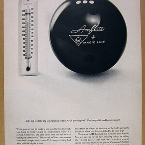 Vintage Magic Line Bowling Ball, AMF Amflite Bowling Ball, Mid Century ...