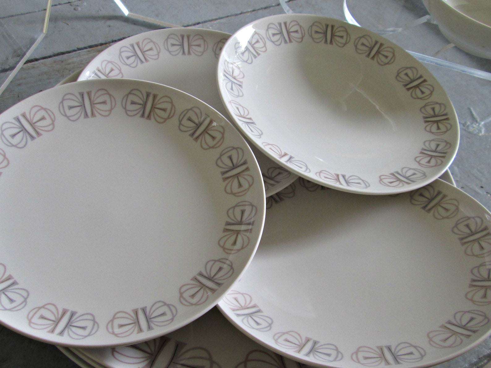 Mid Century Modern Franciscan Whitestone Ware Plate, One 1 BREAD ...