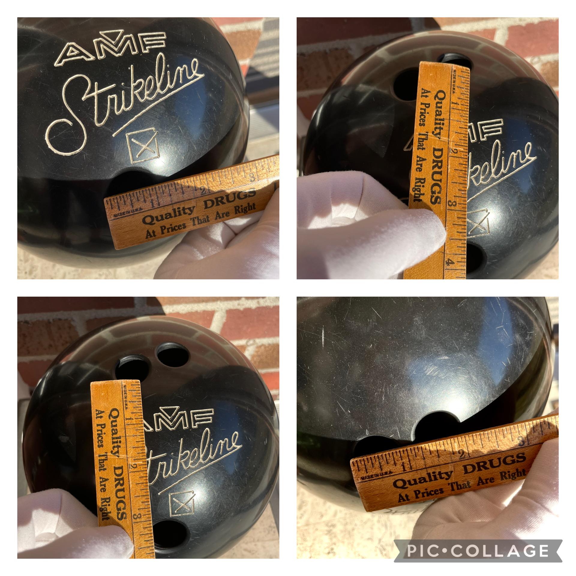 Vintage Strikeline Bowling Ball, AMF Strikeline Bowling Ball, Mid ...