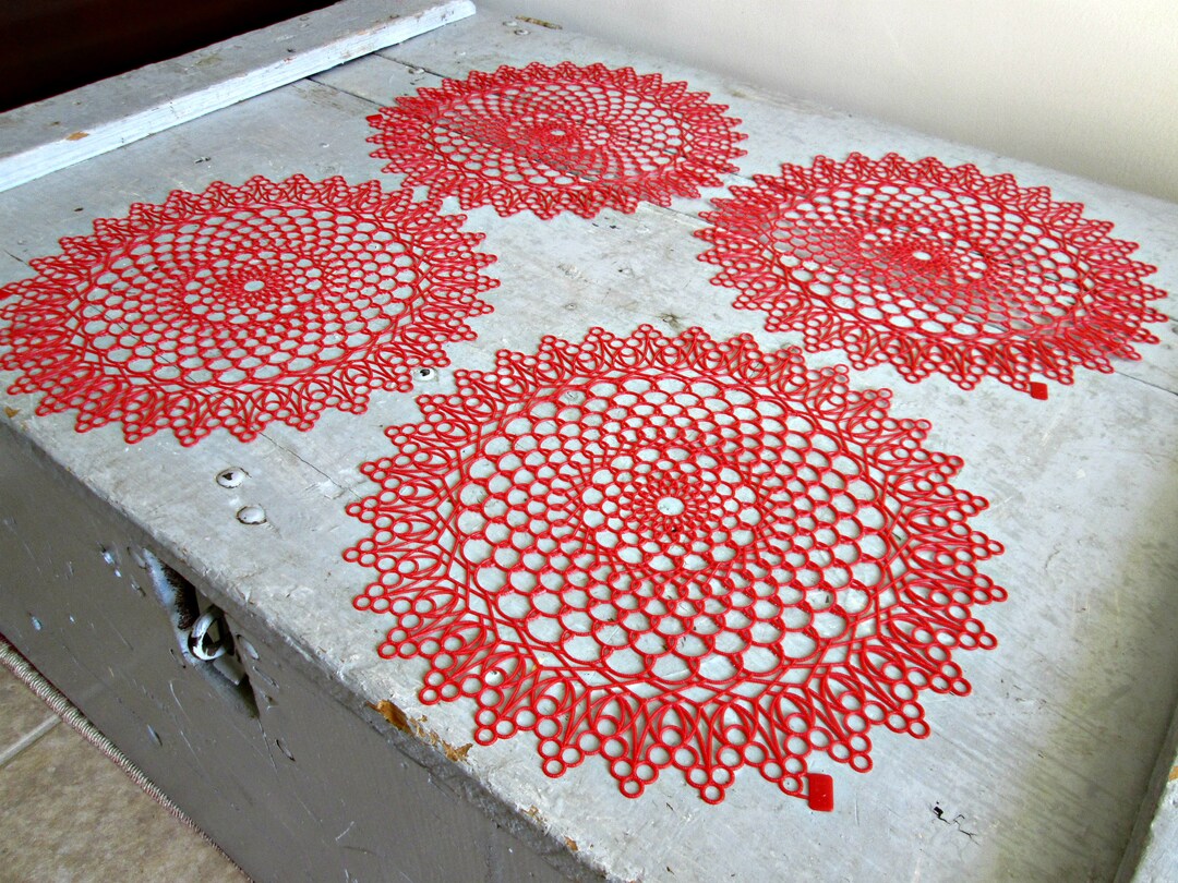 Large Plastic Vintage Doily Stencil | 10.25" Lace Plastic Doily ...