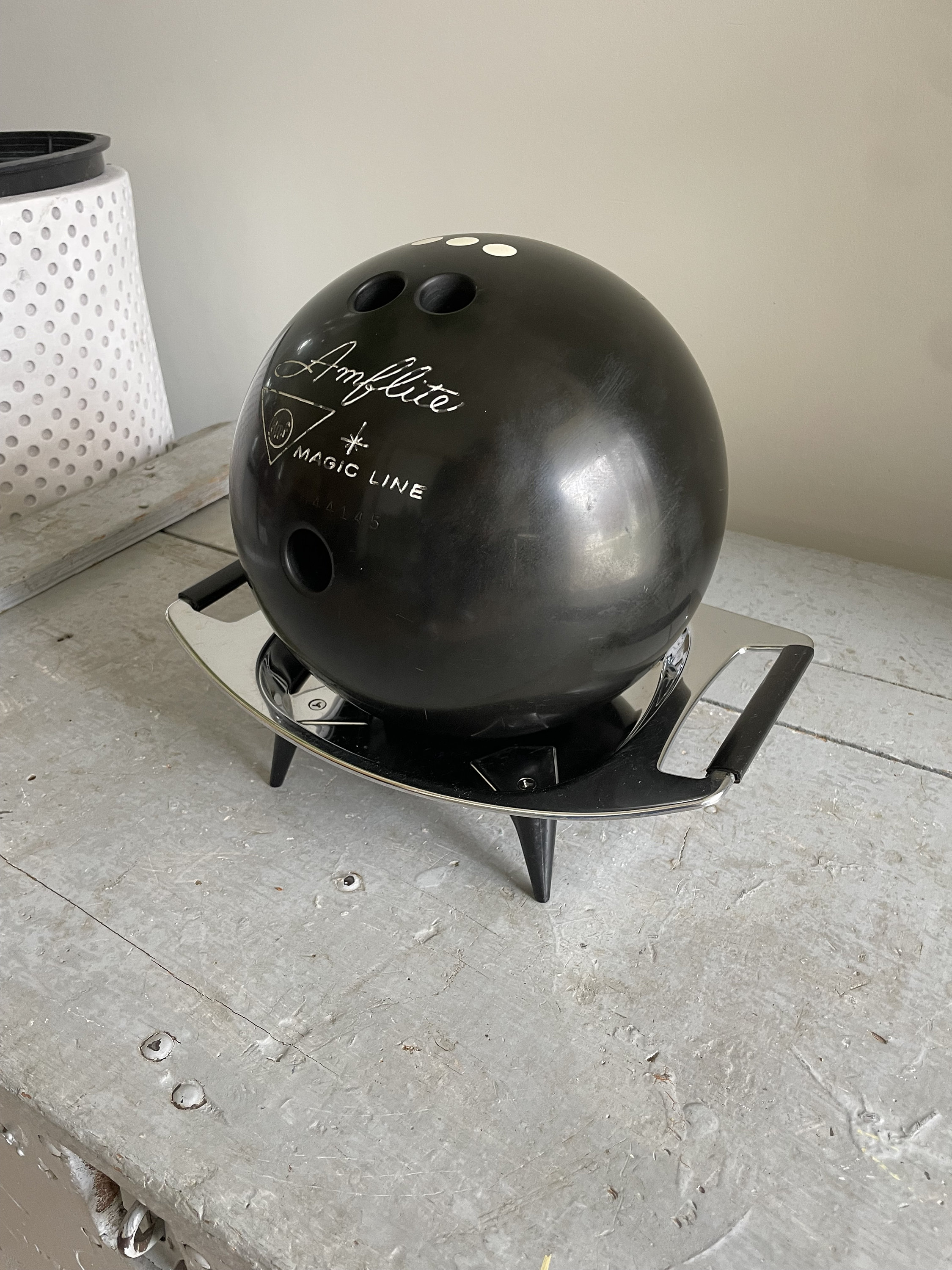 Vintage Magic Line Bowling Ball, AMF Amflite Bowling Ball, Mid Century ...