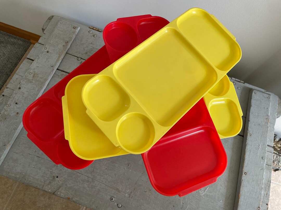 Vintage Glama-ware Television Trays, Set of Four (4) Vermont Plastics ...