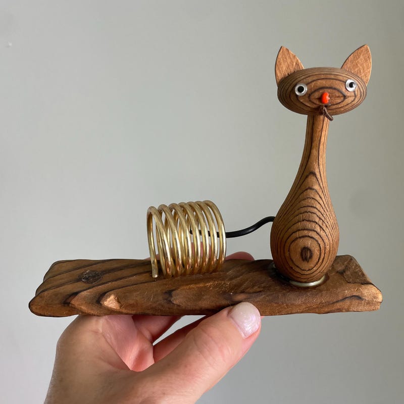 Wooden Cat Letter Holder - Etsy