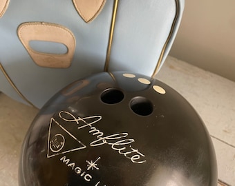 Vintage Brunswick Bowling Ball, Black Beauty Bowling Ball, BEAUTIFUL ...