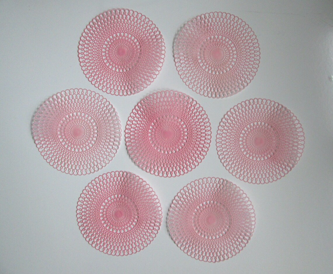 Vintage Plastic Doily Stencil, 1 Flexible Reusable 6” Lace Plastic ...