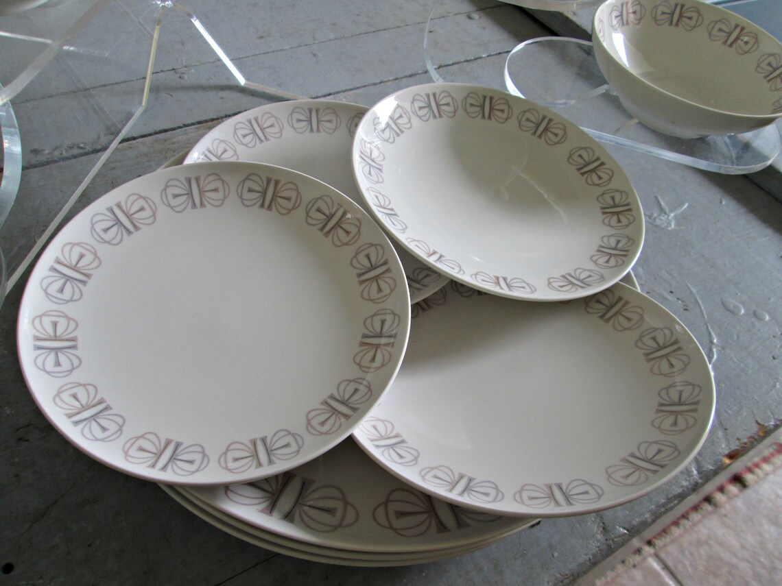 Mid Century Modern Franciscan Whitestone Ware Plate One 1 | Etsy