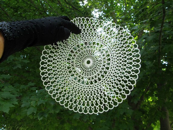 Vintage Plastic Doily Stencil 10 Lace Plastic Doily | Etsy
