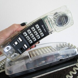 Vintage Clear Telephone | Lenoxx Sound Transparent Tech Phone ...