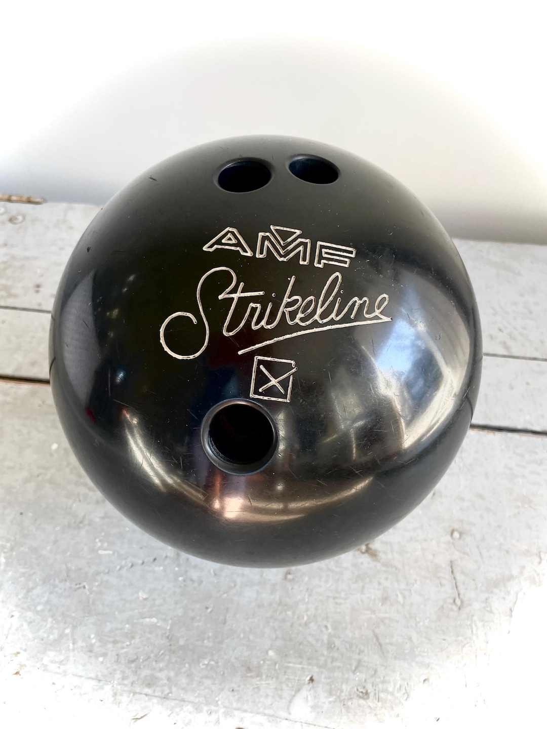 Vintage Strikeline Bowling Ball, AMF Strikeline Bowling Ball, Mid ...